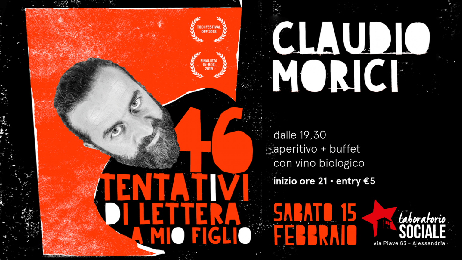 Morici torna al Laboratorio con "46 tentativi di lettera a mio figlio ...